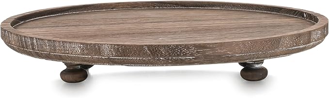 Amazon.com: Hanobe Wood Risers for Decor: Rustic Round Wooden Pedestal ...