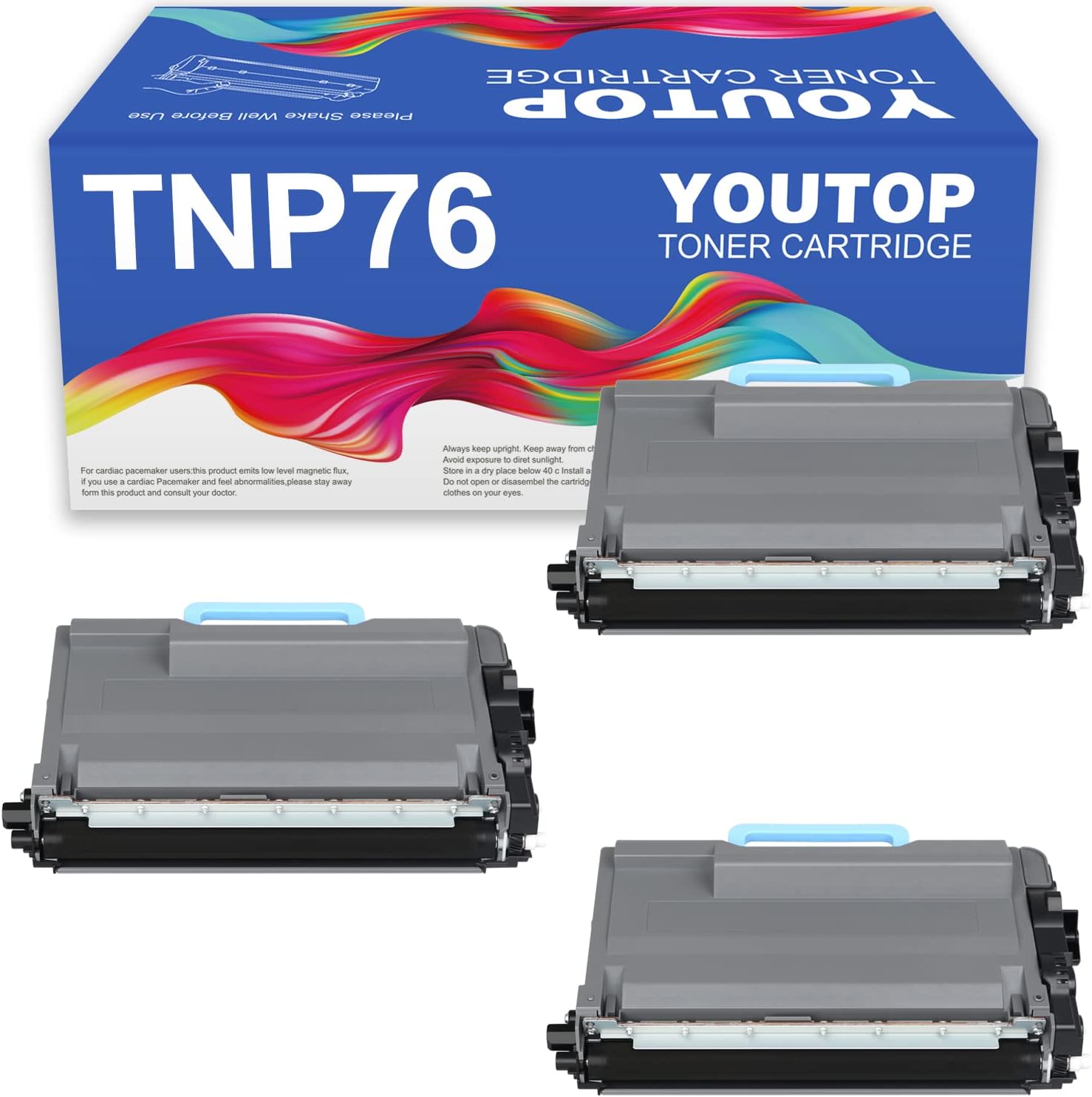 Amazon.com: YOUTOP 3PK TNP-75 TNP-76 TNP75 TNP76 Black Toner Cartridge ...