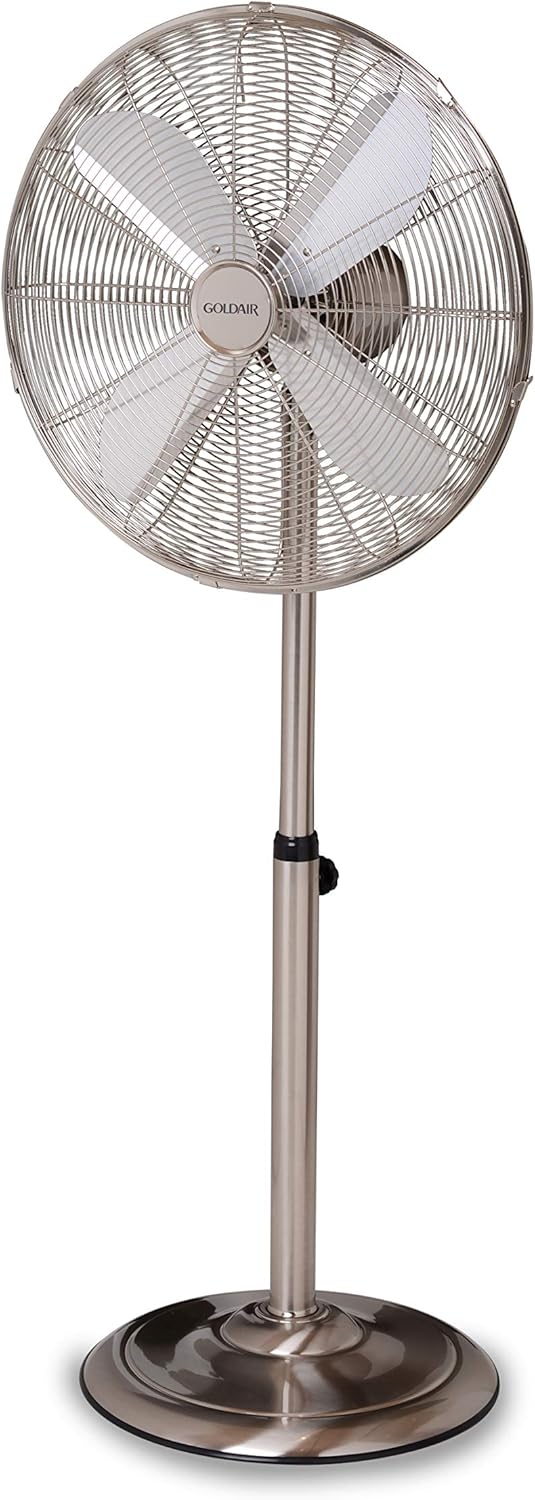 Goldair Pedestal Fan 45cm, Satin Chrome : Amazon.com.au: Home