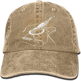 Unisex Acoustic Guitar 1 Vintage Jeans Baseball Cap Classic Cotton Dad ...