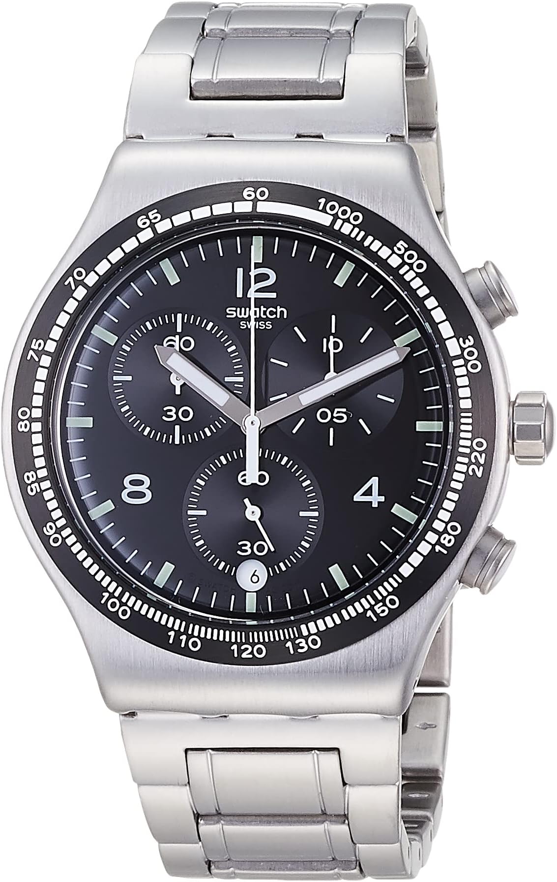 Amazon.co.jp: [スウォッチ] 腕時計 スウォッチ NIGHT FLIGHT AGAIN Core YVS444GC メンズ ...