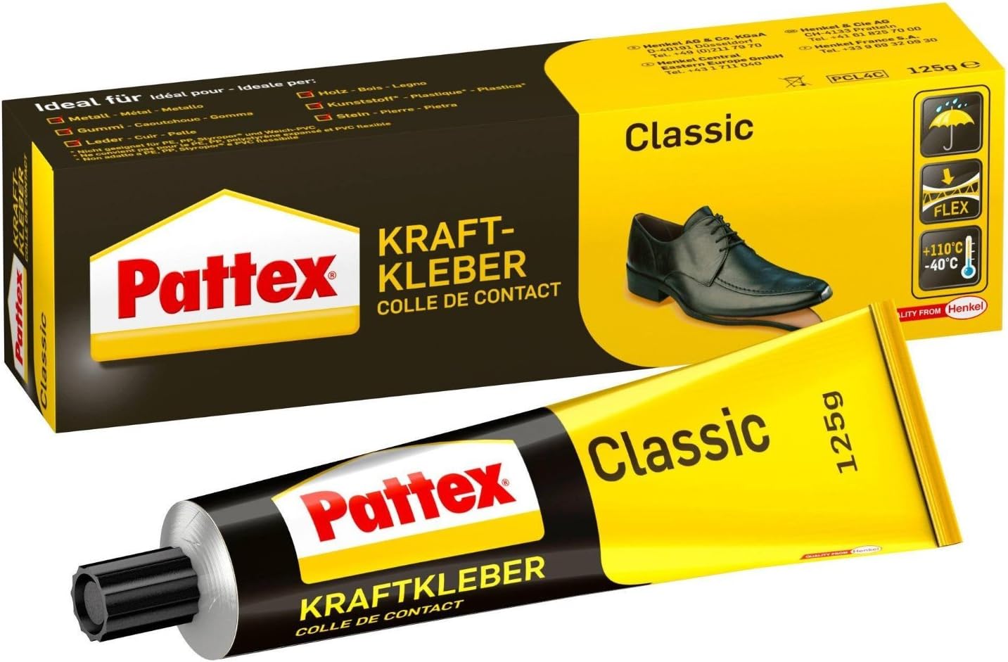 Pattex Kraftkleber Classic, extrem starker Kleber für höchste ...