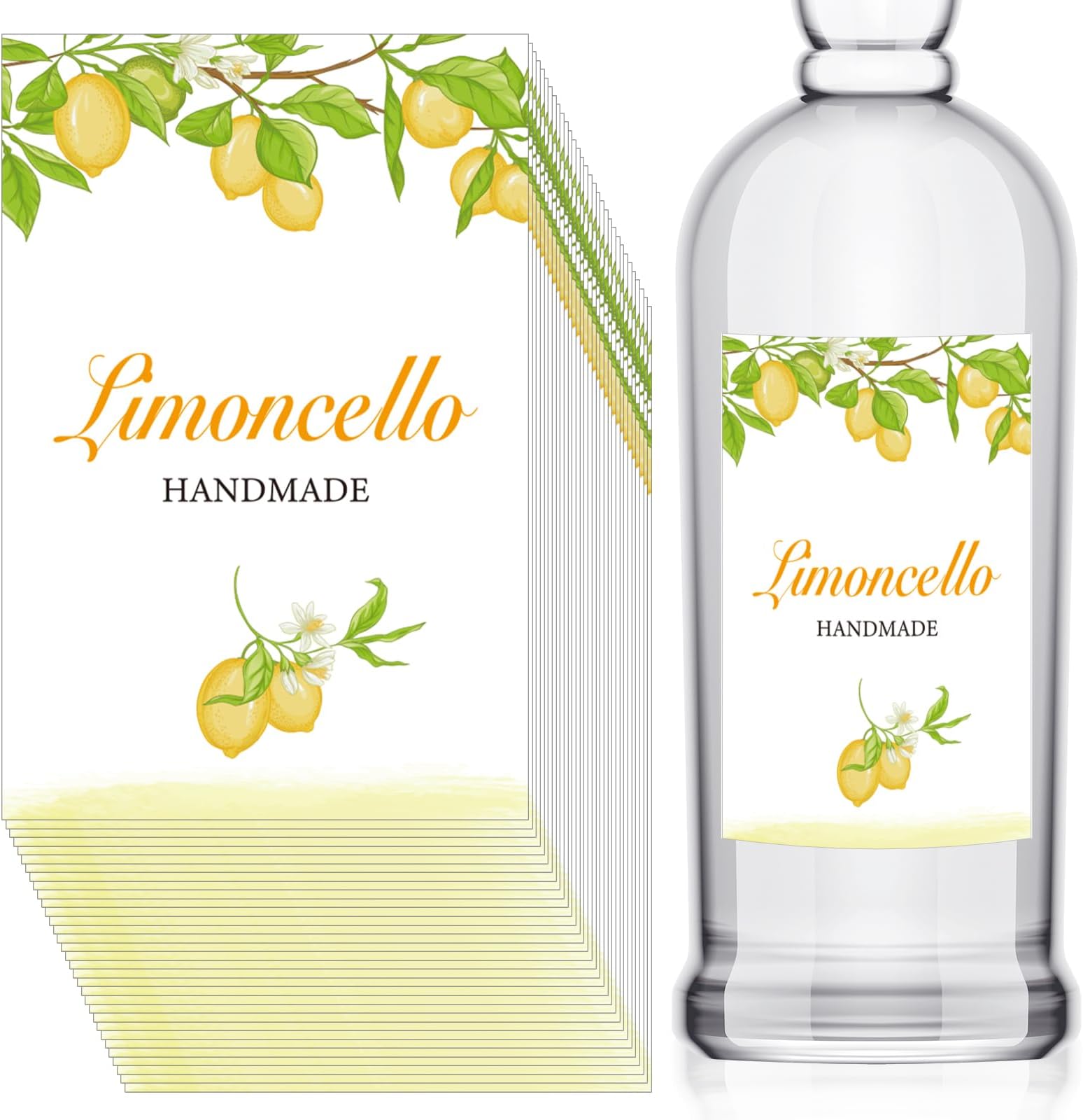 Amazon.com : Limoncello Labels - Pack of 12. Size: 2 1/8" x 2 3/4 ...