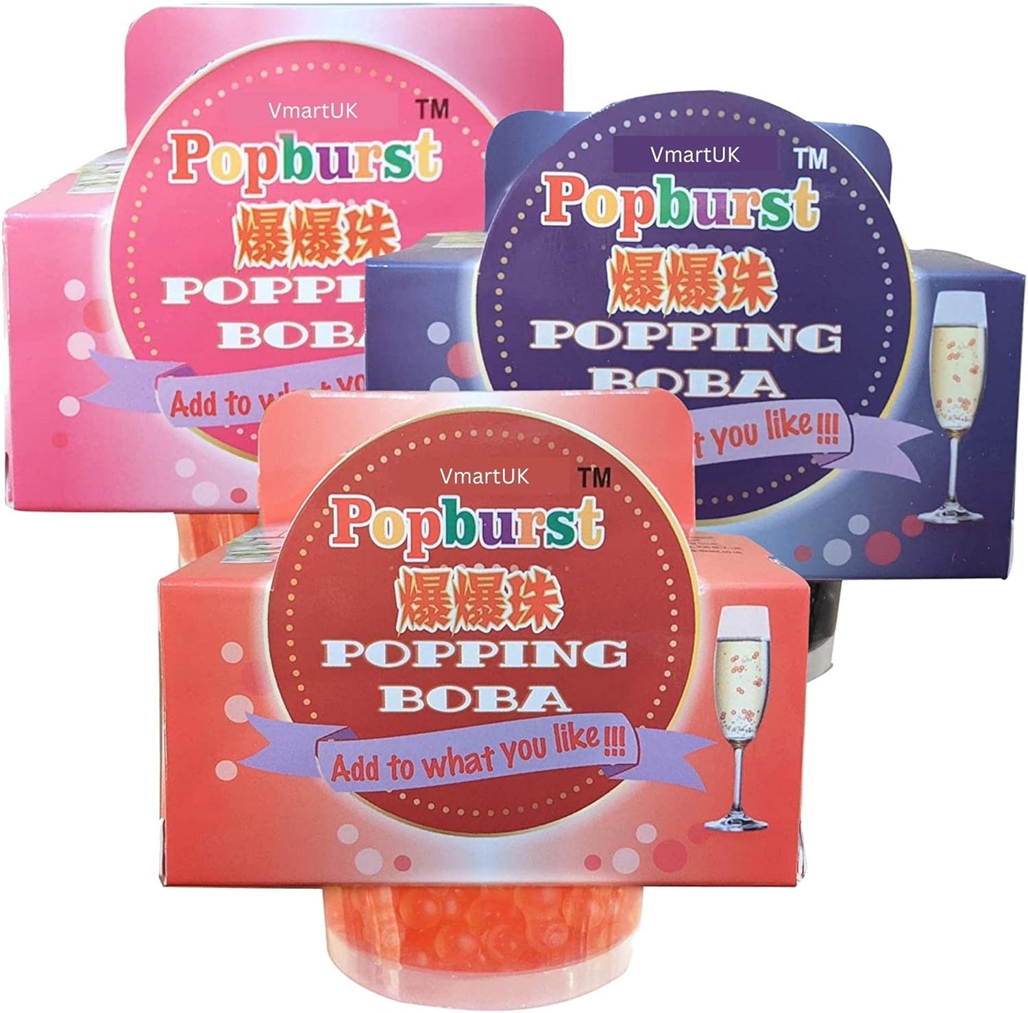 Popping Boba Fruit Flavour Bursting Bubbles 130g | Premium Quality ...