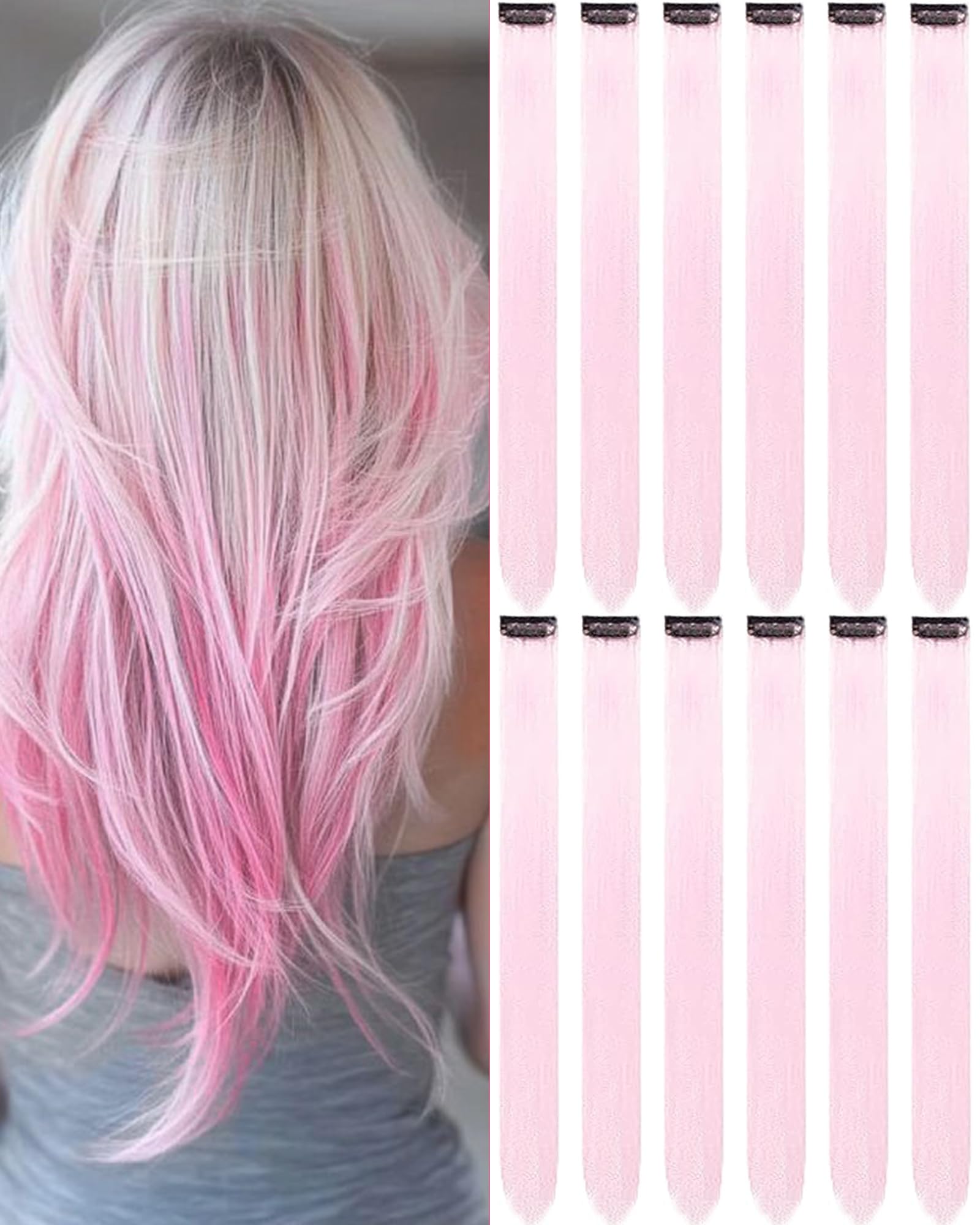 Light Pink Hair Extensions