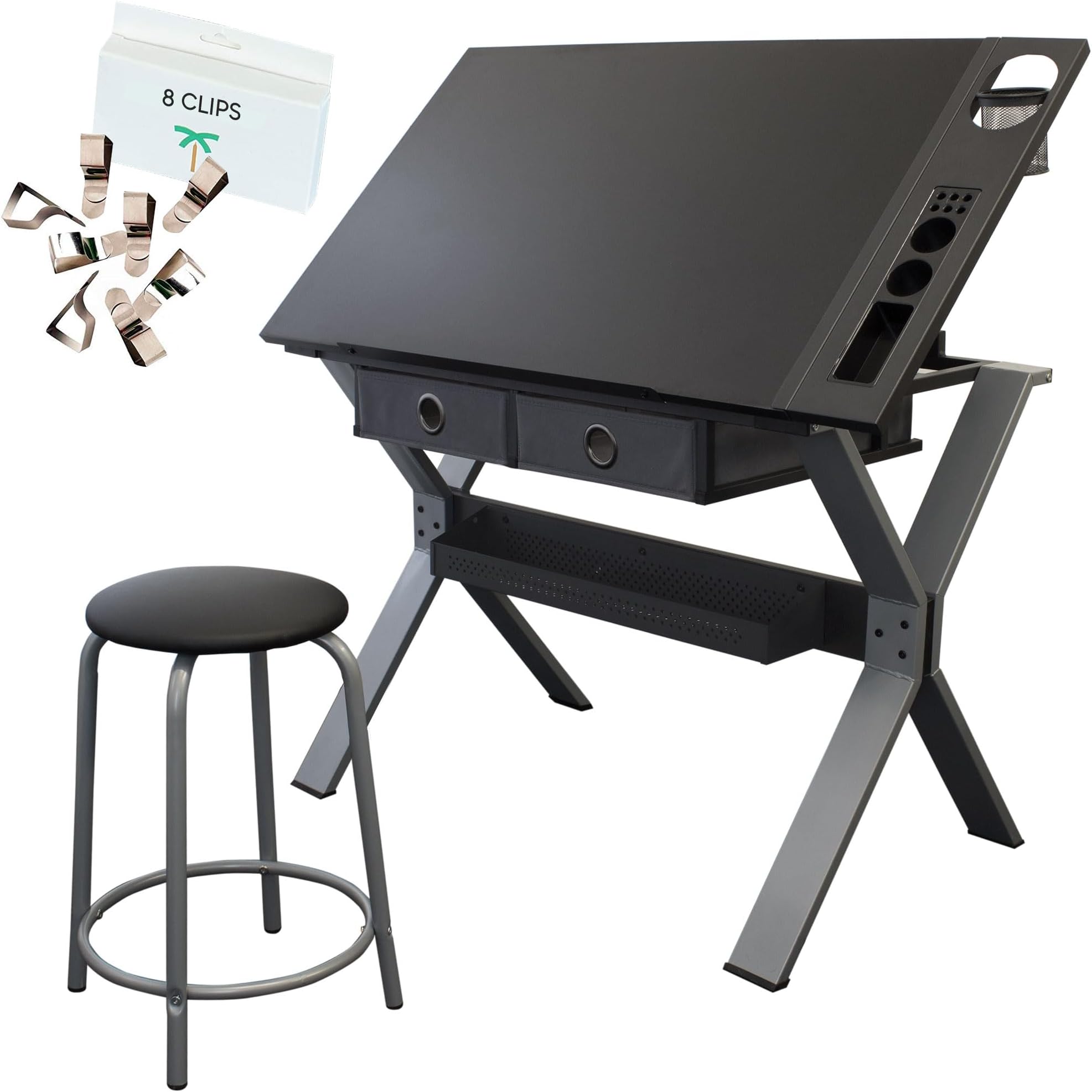 MEEDEN Extra Large Wood Drafting Table - 42" x 30" Artist Drawing Table ...