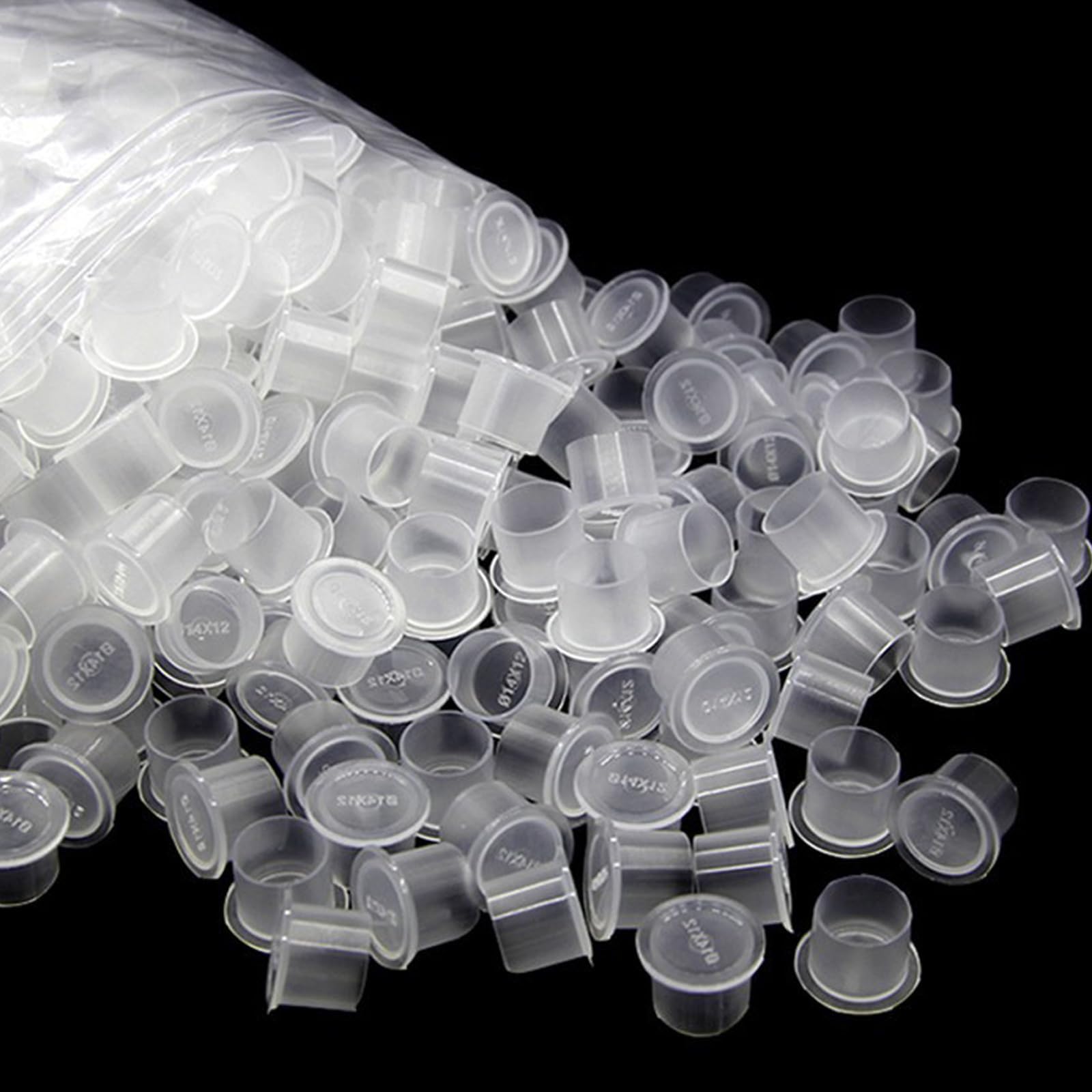 Amazon.com: Tattoo Ink Caps - Jconly 1000Pcs Tattoo Ink Cups Pigment ...