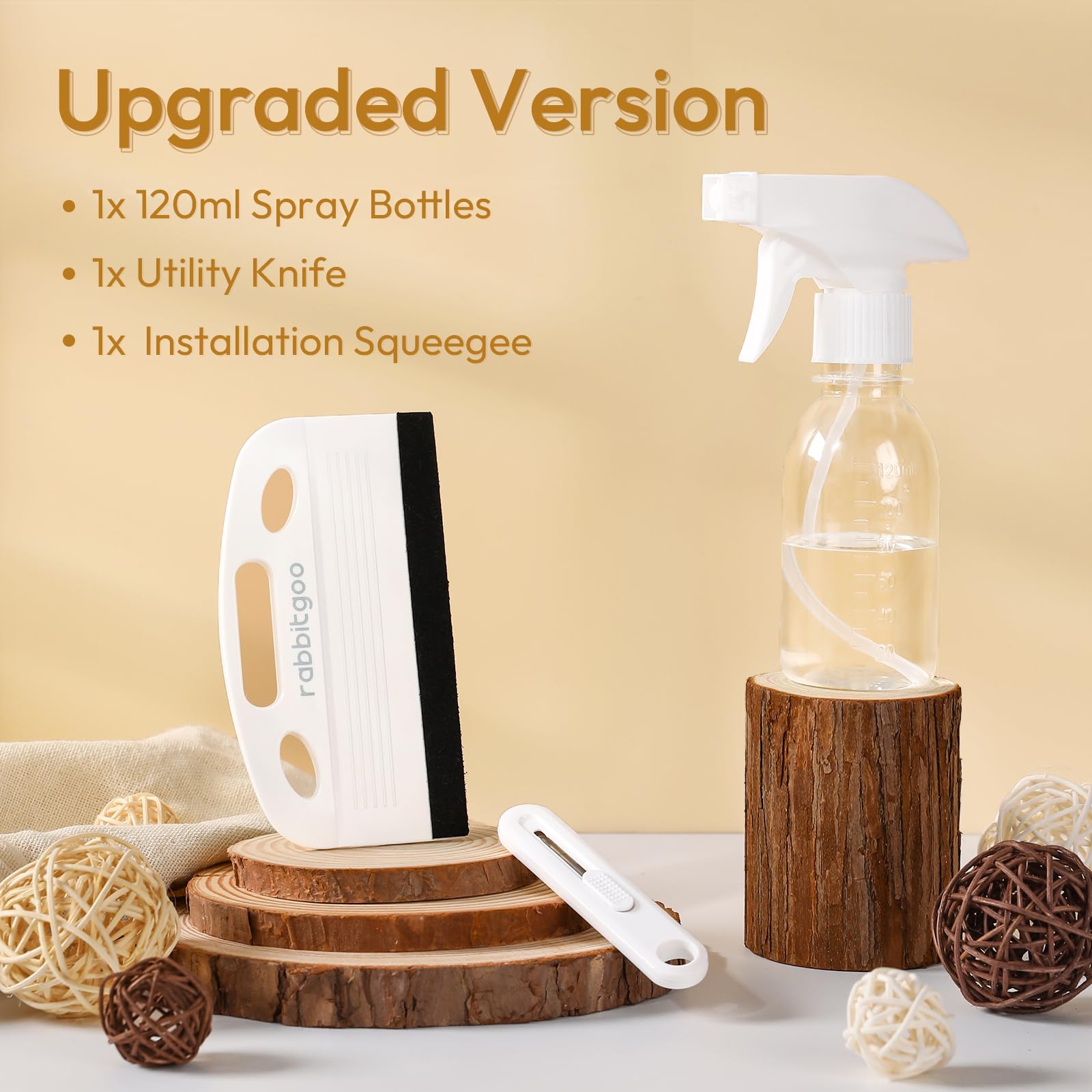 Snapklik.com : Rabbitgoo Window Tint Kit, 3 Pcs Window Privacy Film ...