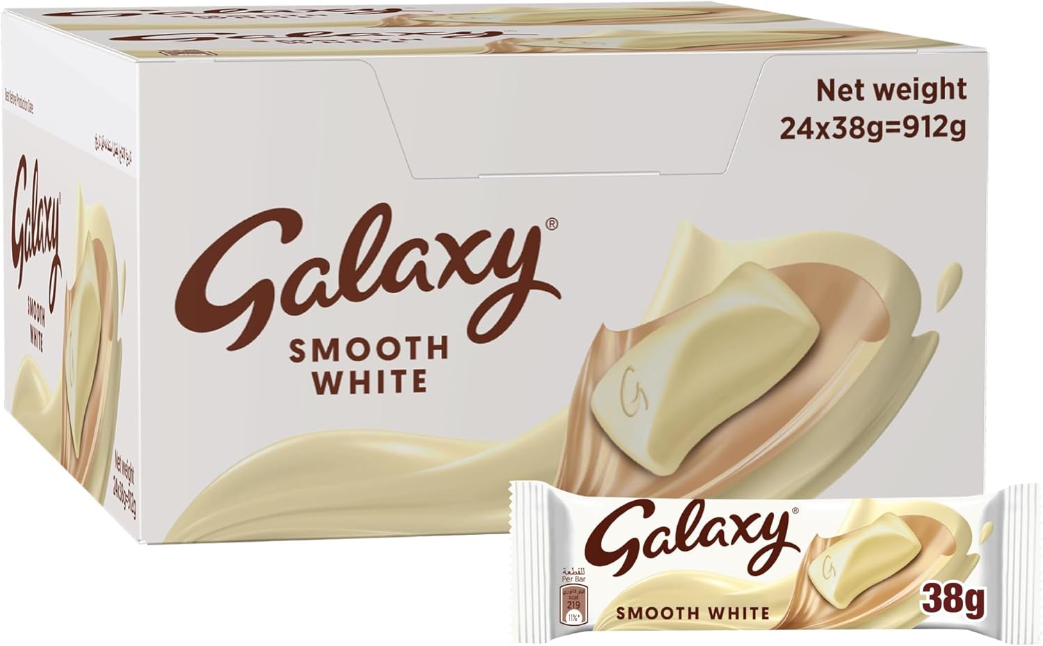 Galaxy White Chocolate Bar, 24 x 38 g : Buy Online at Best Price in KSA ...