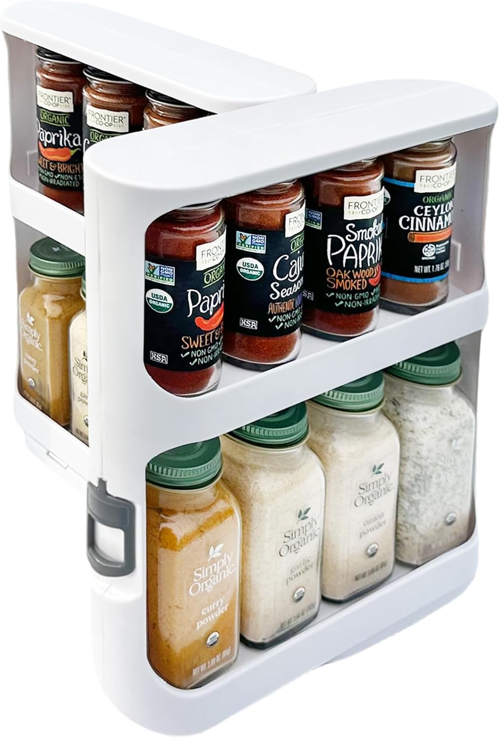 Amazon.com: AZEZO 1PK Spice Rack Organizer for Cabinet –Slide and ...