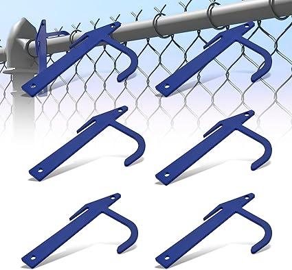 Amazon.com : 6 Pcs Chain Link Fence Metal Banana Clip -Heavy Duty Top ...