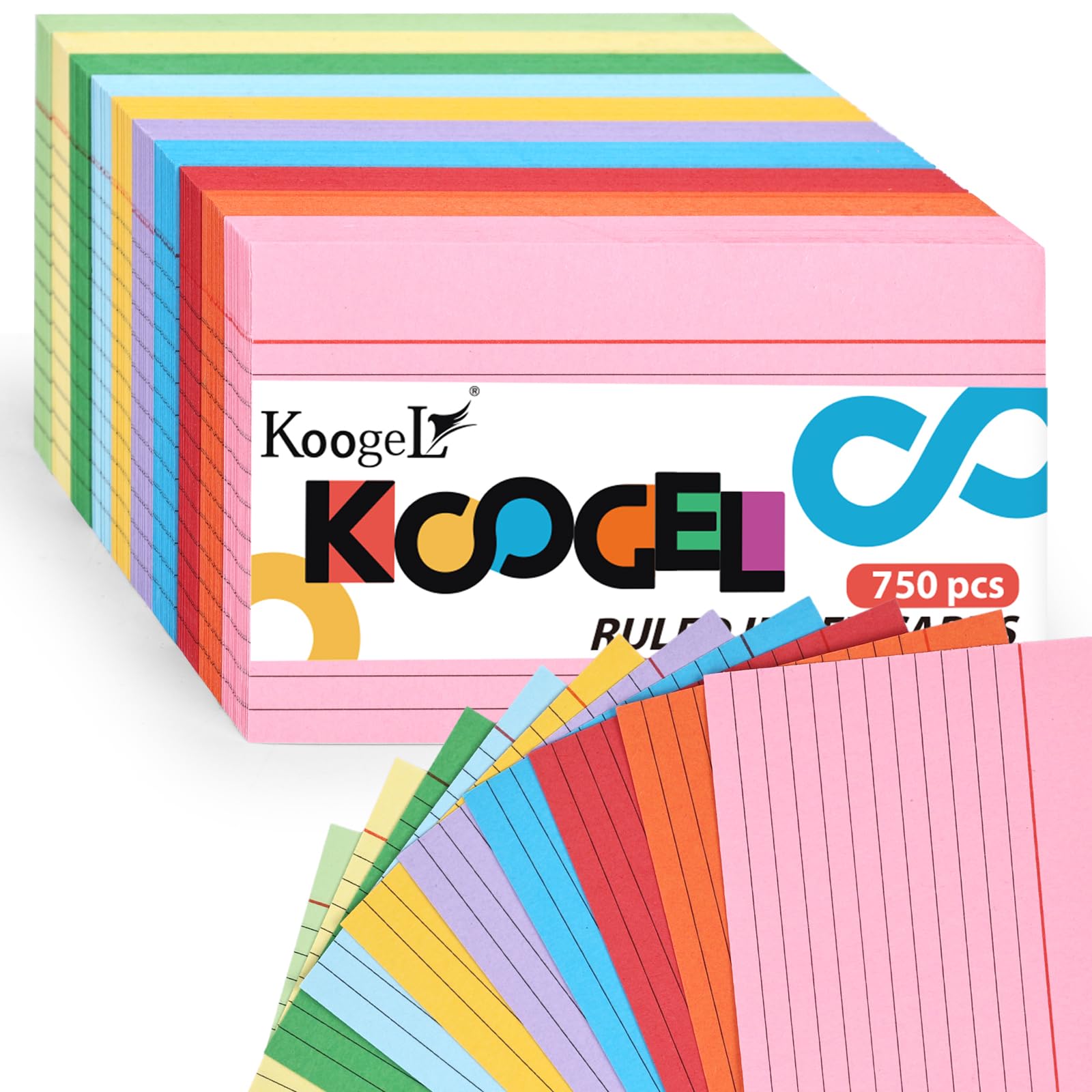 Snapklik.com : Index Cards 3 X 5 Inch, 750 Count, Ruled On Both Sides ...