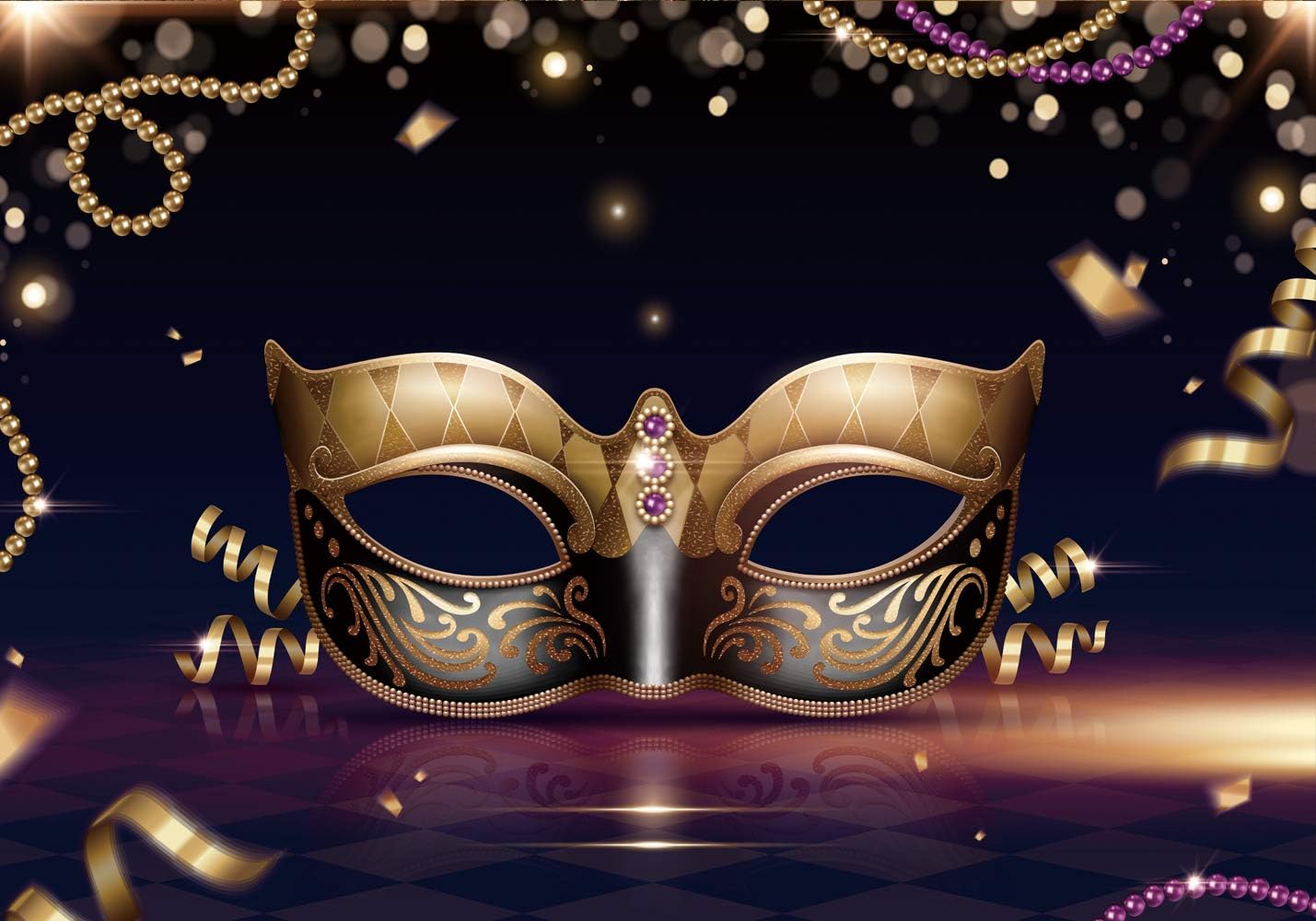 Amazon.com : Masquerade Ball Photography Backdrop Dance for Party ...