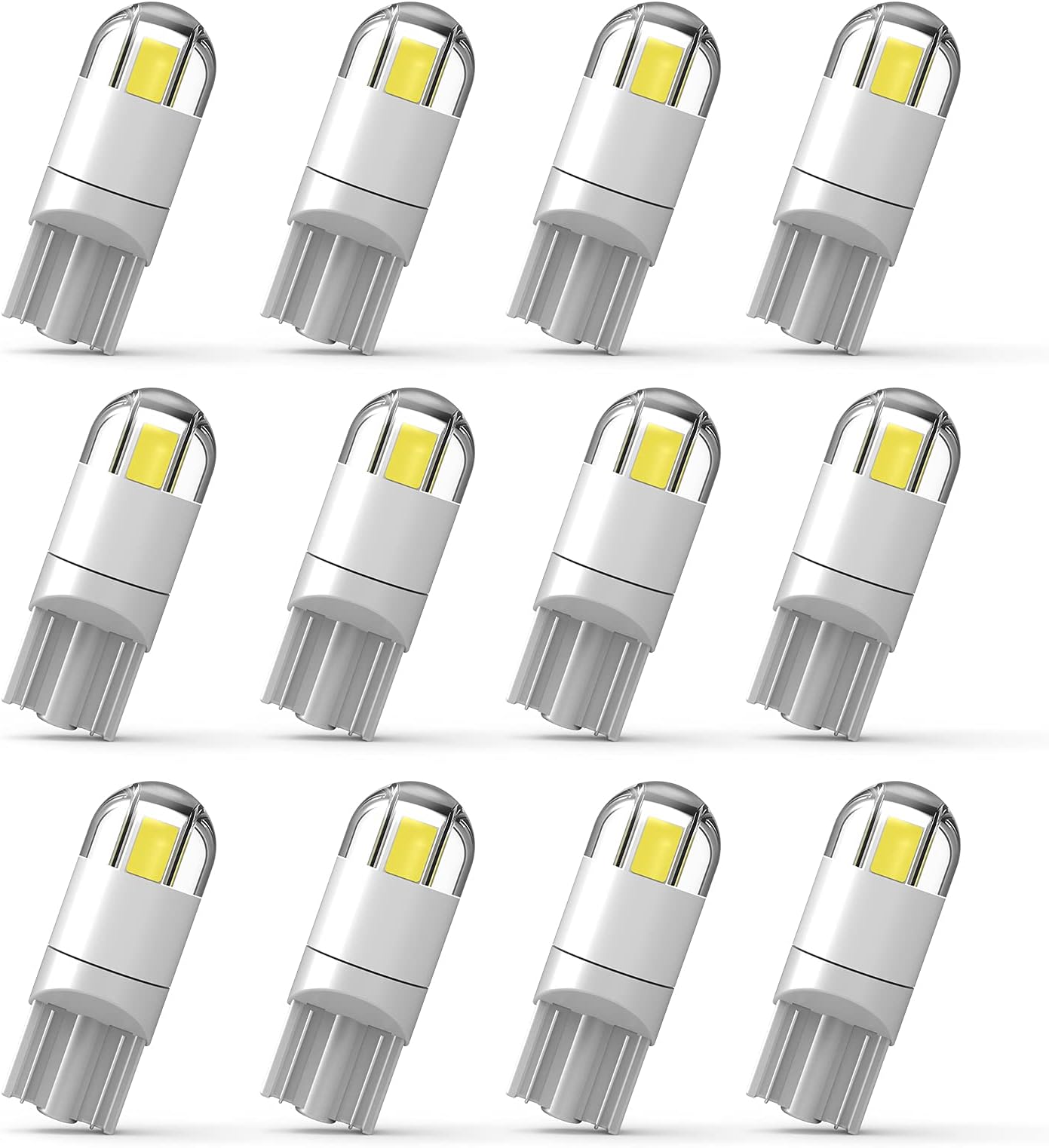 Amazon.com: T10 W5W 194 LED Bulbs Sockets Pre-wired Connector Wiring ...