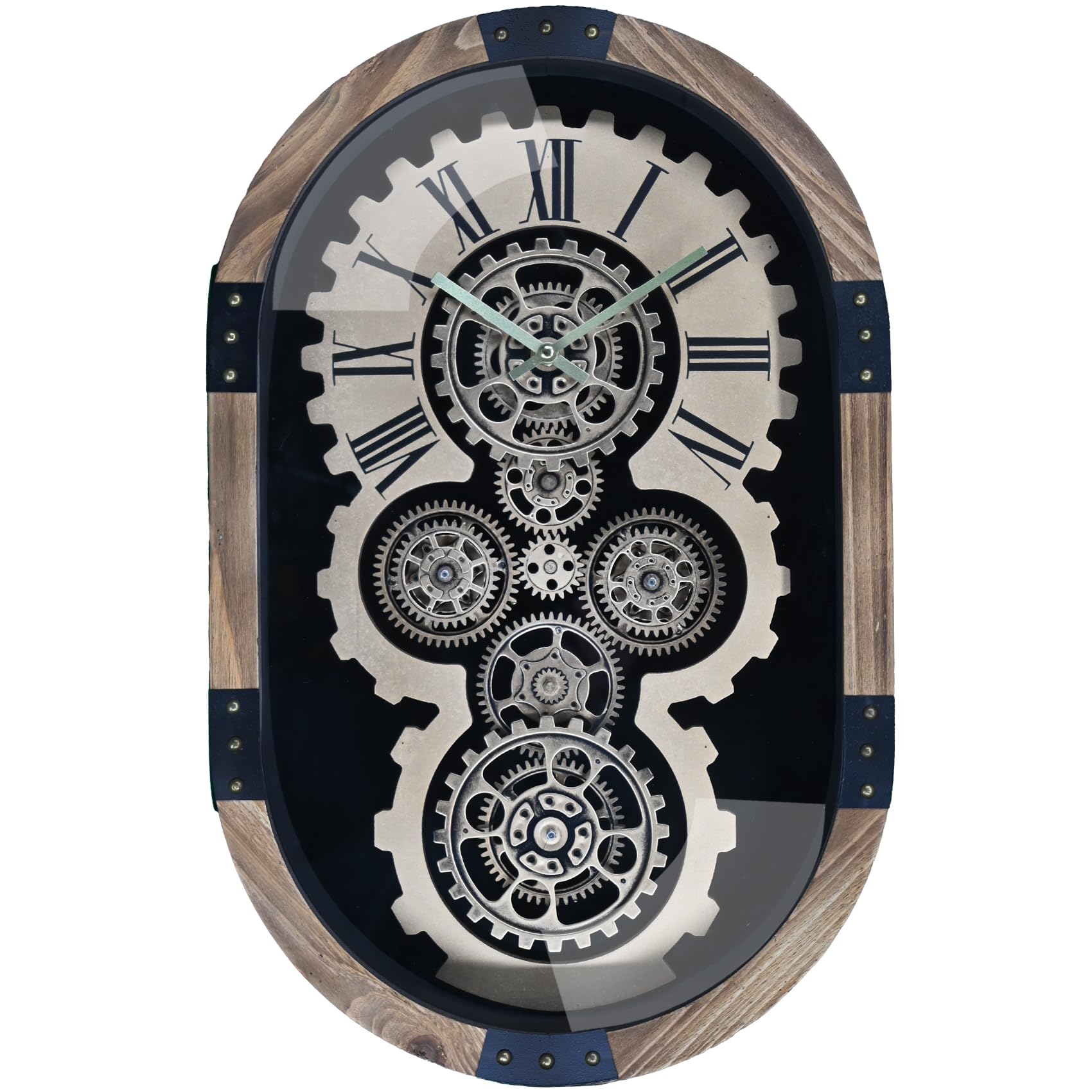 Original Moving Gear Larger Wall Clock 21": Vintage Industrial ...