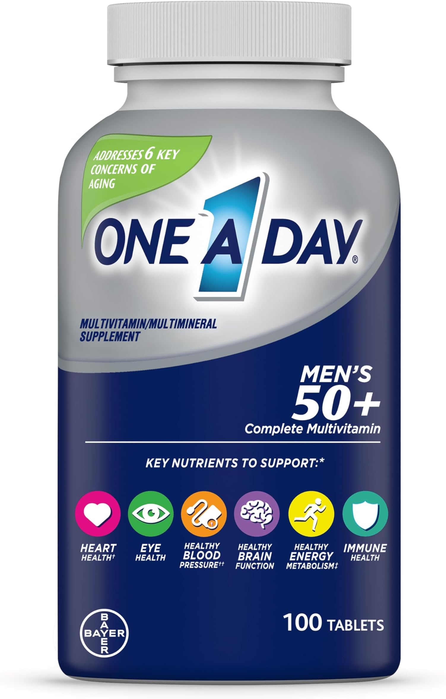 Amazon.com: Bronson ONE Daily Mens 50+ Complete Multivitamin ...