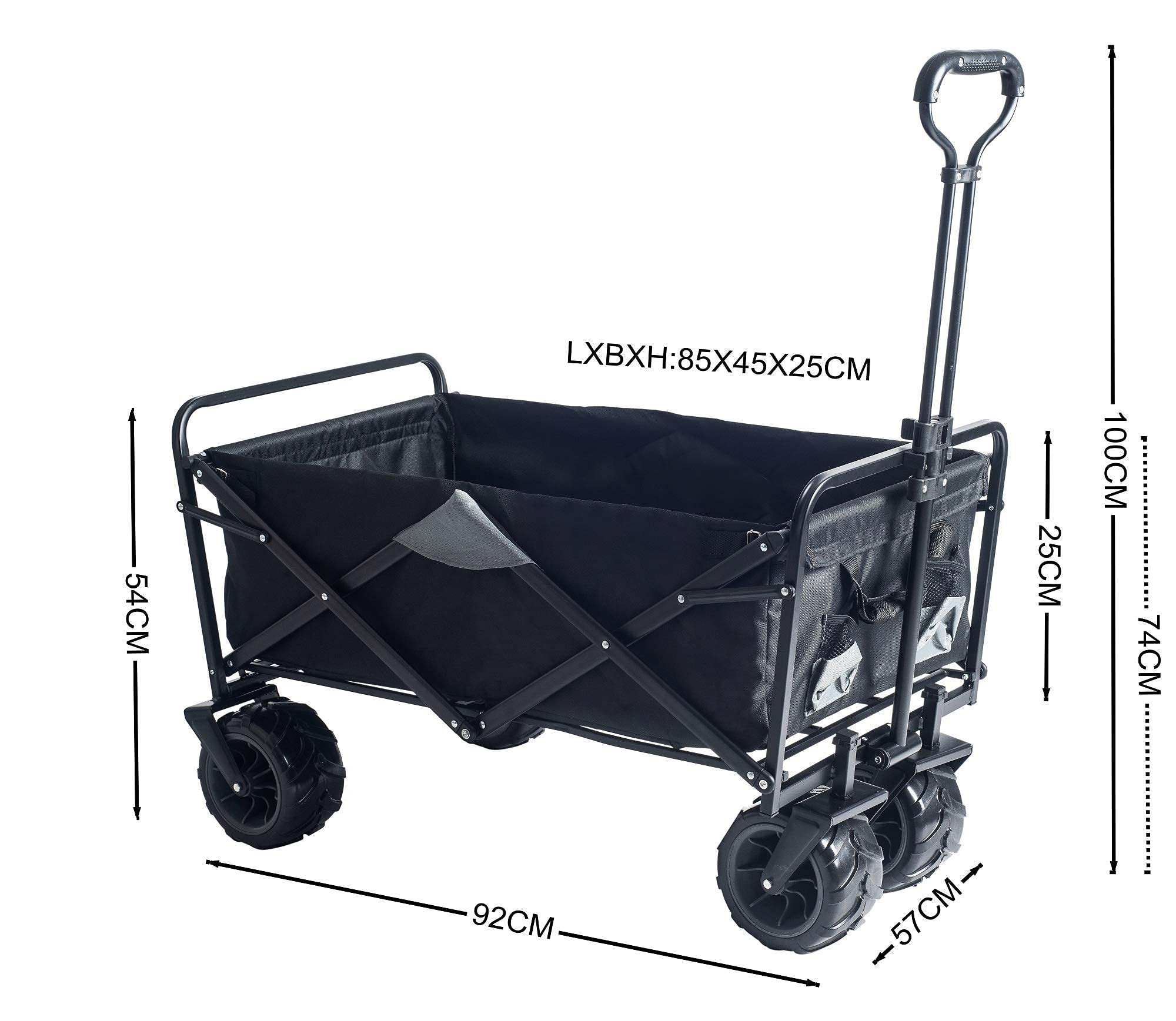 Amazon Brand - Umi Folding Camping Cart Outdoor Garden Trailer Wagon ...