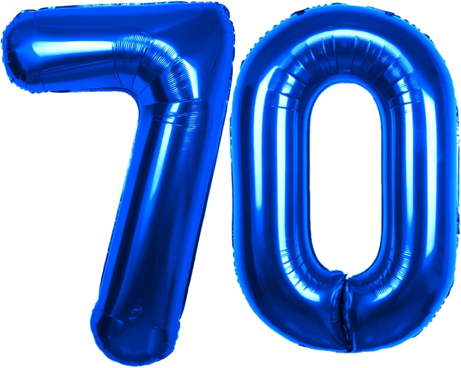 Amazon.com: 40 Inch Number 70 Balloon Blue Jumbo Giant Big Large Number ...