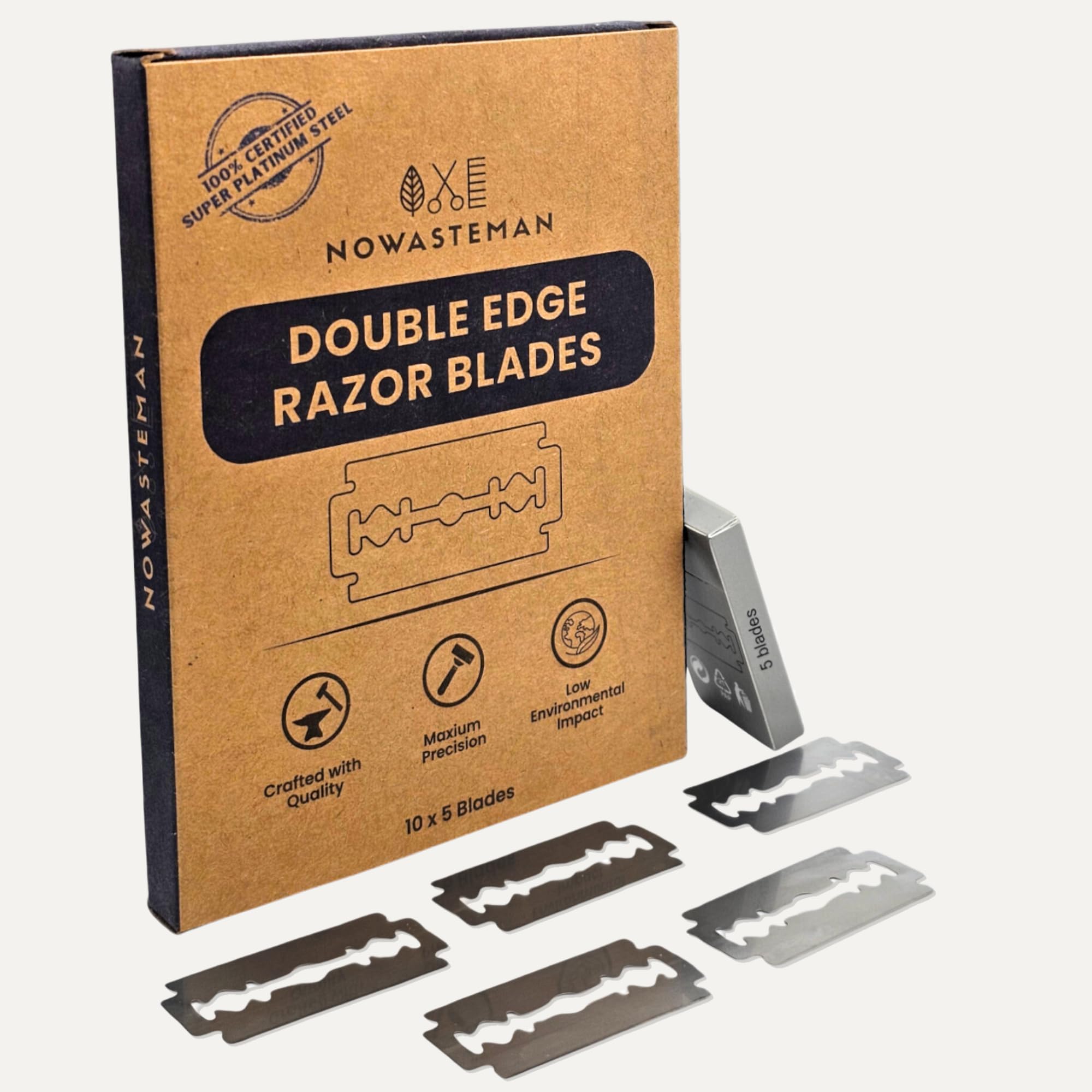 Amazon.com: Safety Razor Blade Replacement Pack - Made from USA Steel ...