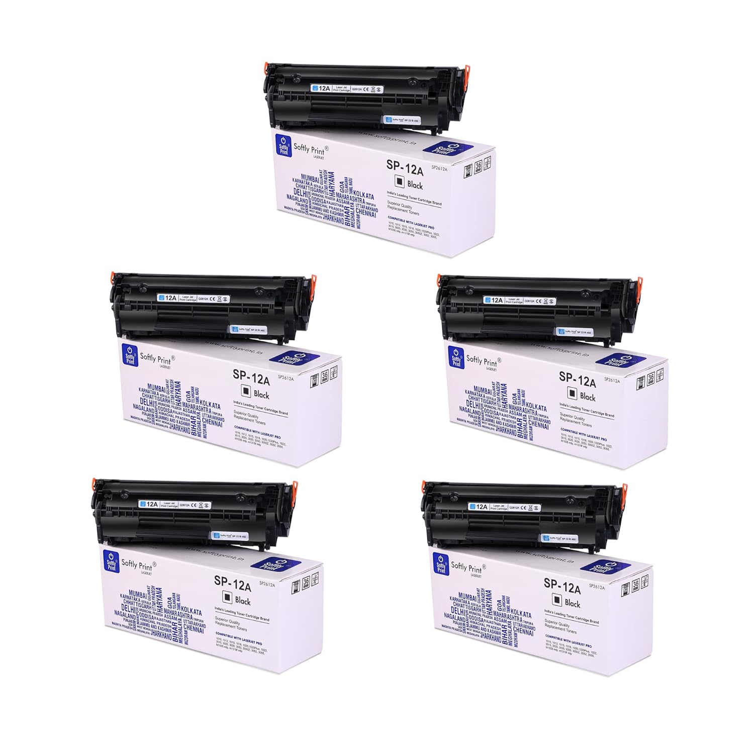 Softly Print 12A Toner Cartridge for HP 12A Q2612A High Yield ...