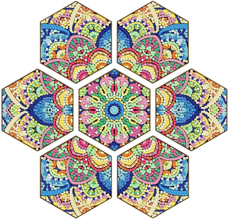 Amazon.com: GATOKIT Diamond Painting Coasters with Holder, DIY Diamond ...