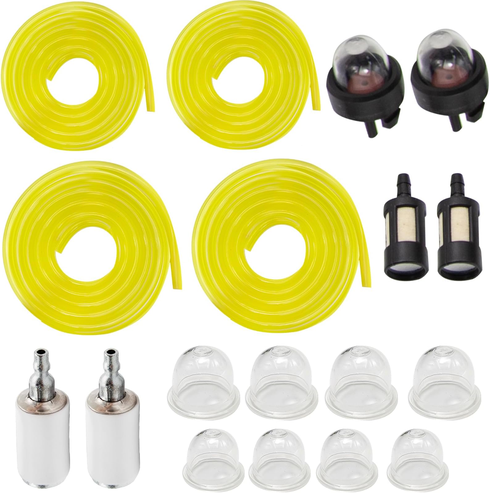 Amazon.com: HPENP 4 Feet 4 Size Fuel Line Primer Bulb Fuel Filter for ...