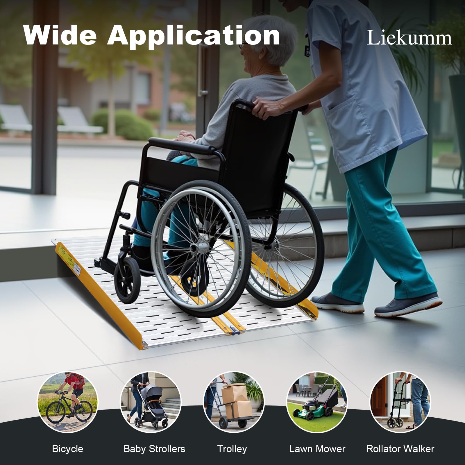 Snapklik.com : Portable Wheelchair Ramp,600LBS Capacity,Prevent ...