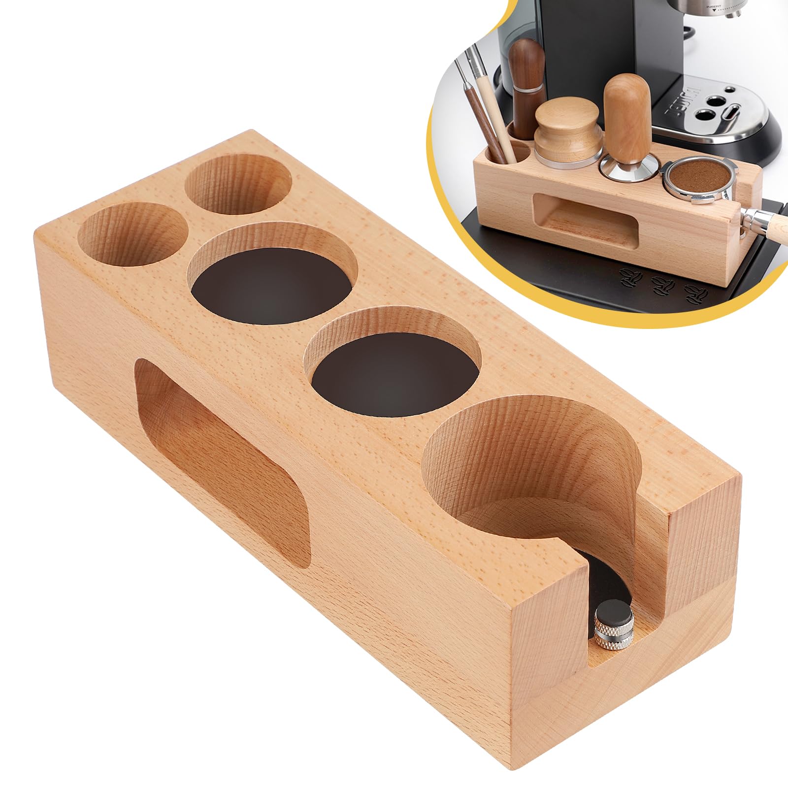 EFUTURETIME Café Tamper Station 58mm, Station de Bourrage de Café ...