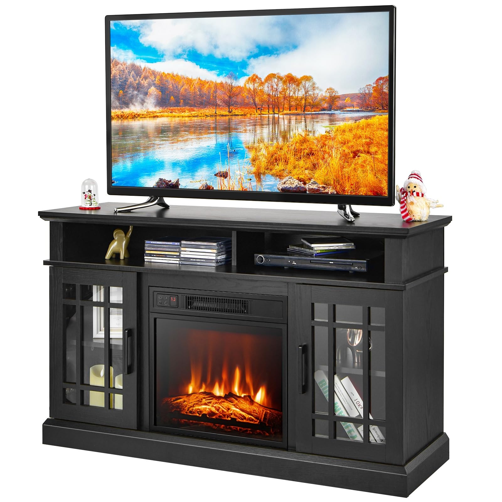 Amazon.com: RELAX4LIFE Electric Fireplace TV Stand for TVs up to 55 ...