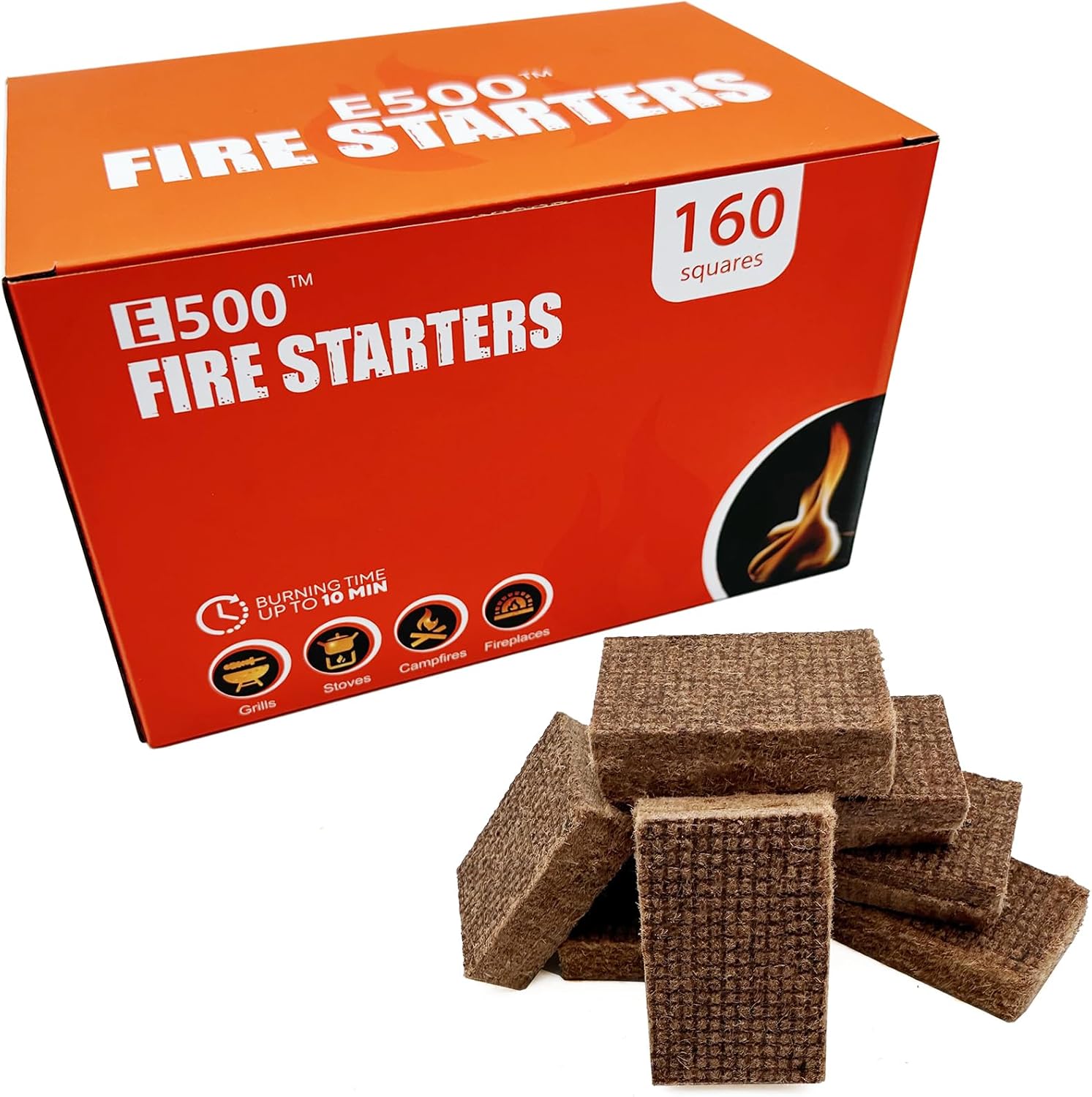 Amazon.com : E500 Fire Starter for Campfires, Fireplace, Fire Pits, BBQ ...