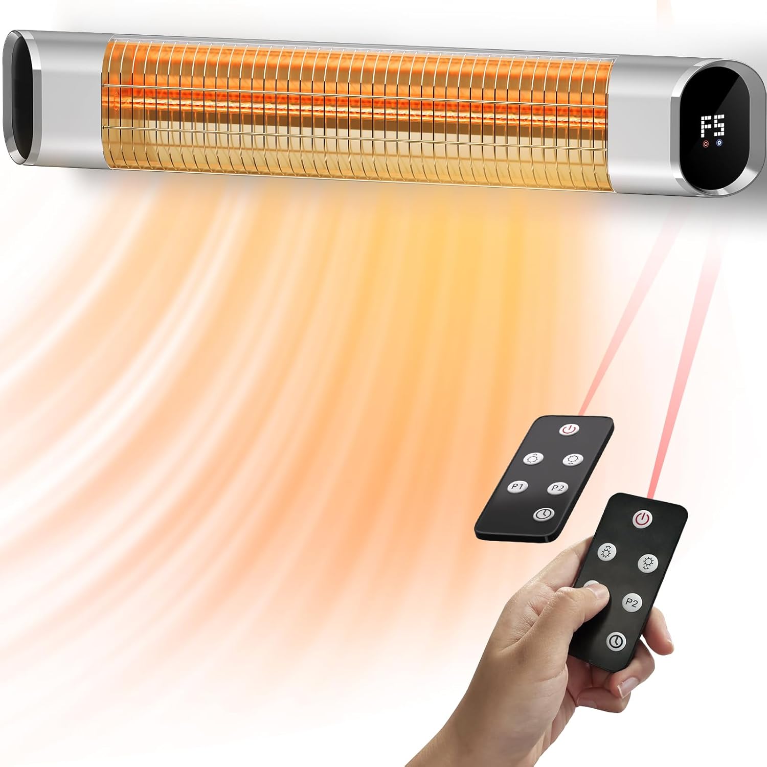 Amazon.com : Wall-Mounted Electric Infrared Indoor/Outdoor Heater IP65 ...