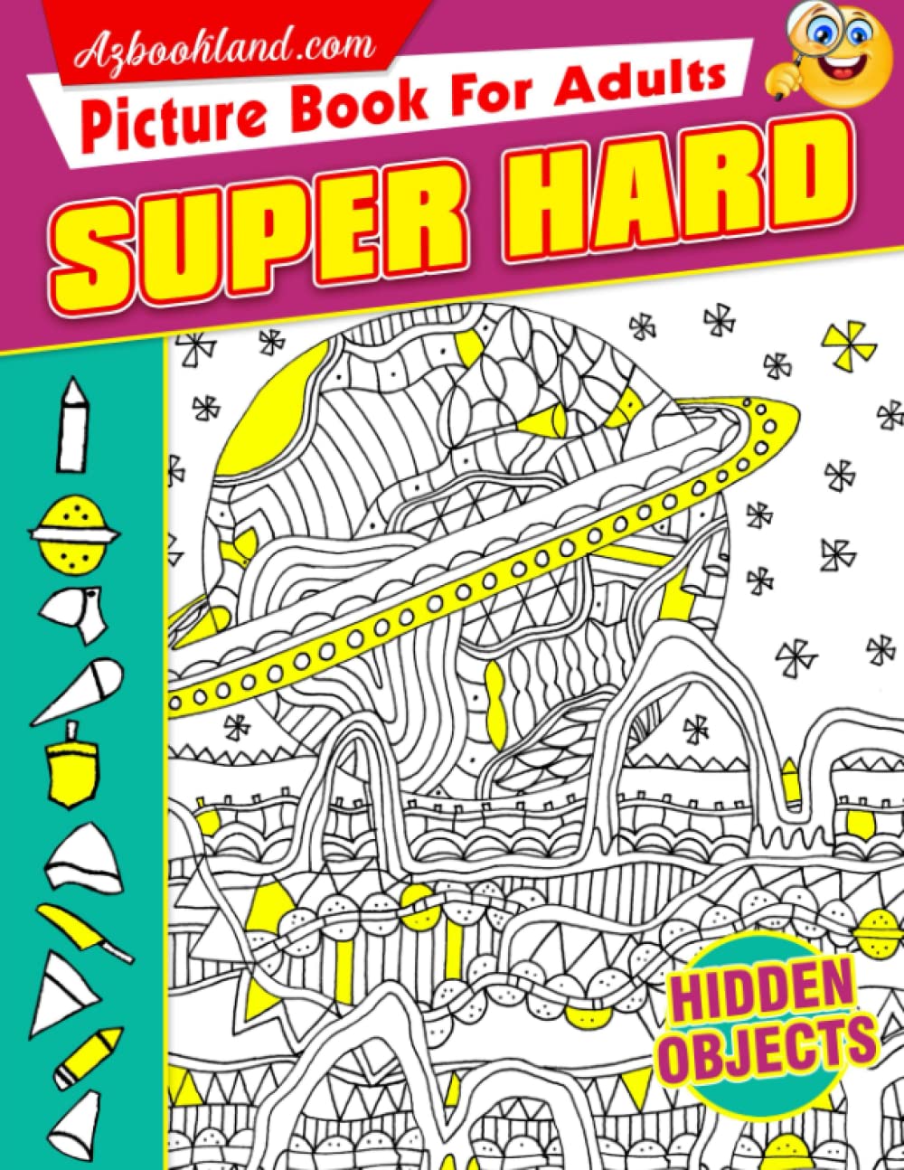 Hidden Object Super Hard Picture Book For Adults: Seek and Find Brain ...
