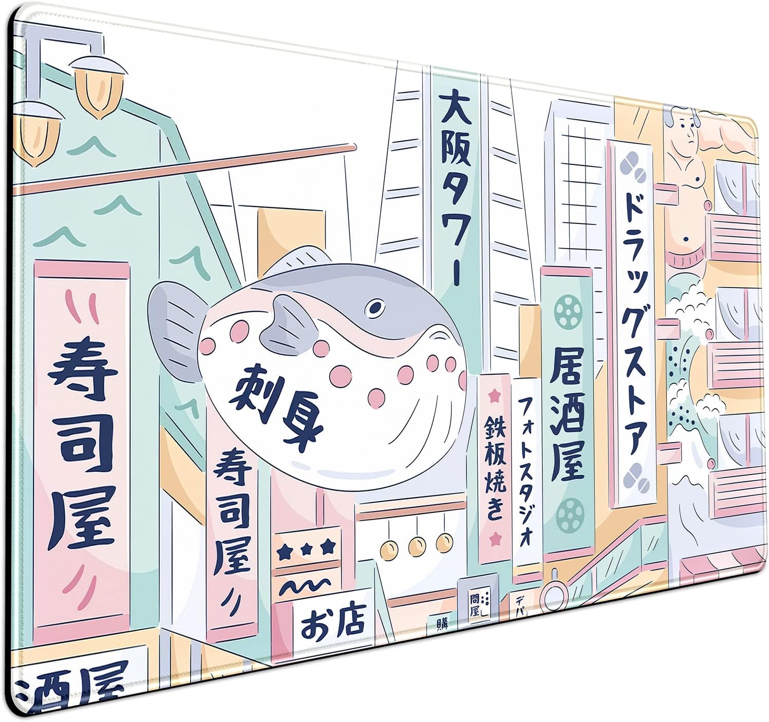 XXL Mouse Pad Gaming Kawaii Cute Japanese Outdoor Illustration Extra ...