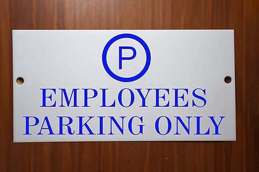 Gugan's Milk White Acrylic With Vinyl| Parking Signs with Self Adhesive ...