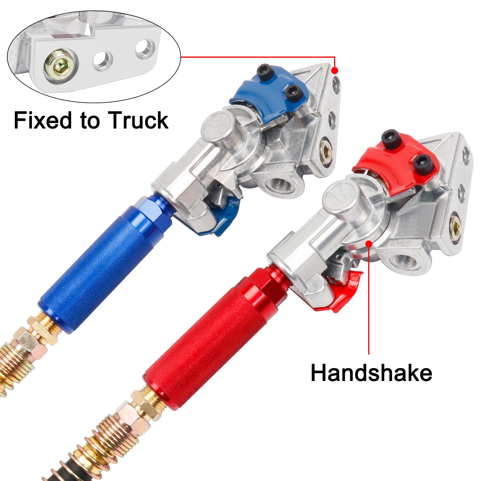 Snapklik.com : 37 Degree Angled Gladhands 1 Pair Die Cast Aluminum Glad ...