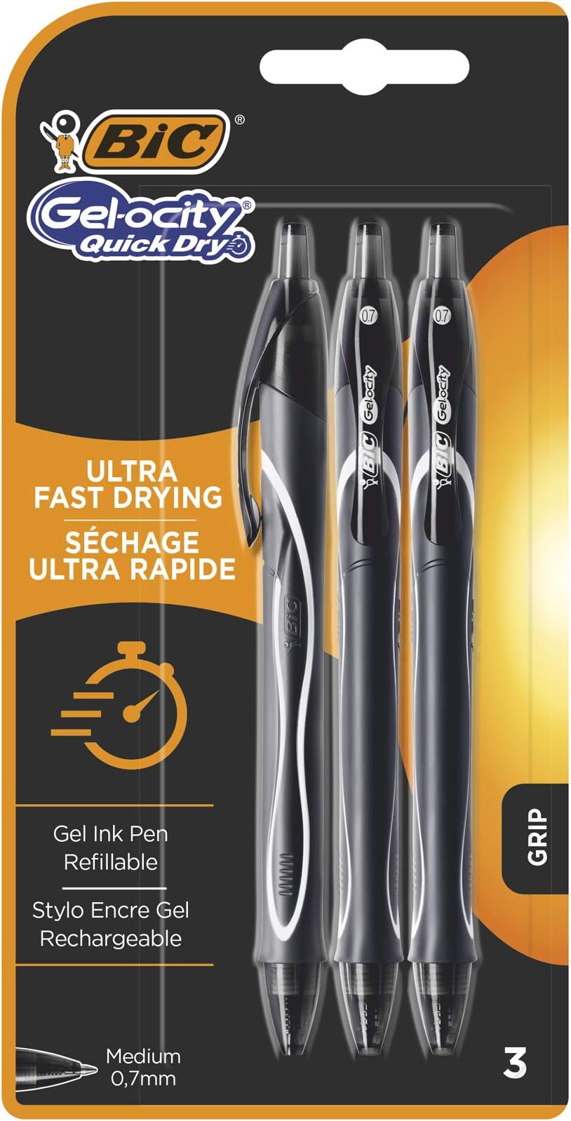 BIC Gel-ocity Quick Dry Ballpoint Pens - Red, Box of 12 : Amazon.co.uk ...