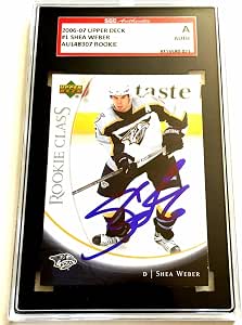 Amazon.com: Shea Weber Signed 2006-07 Upper Deck Rookie Class Card #1 ...