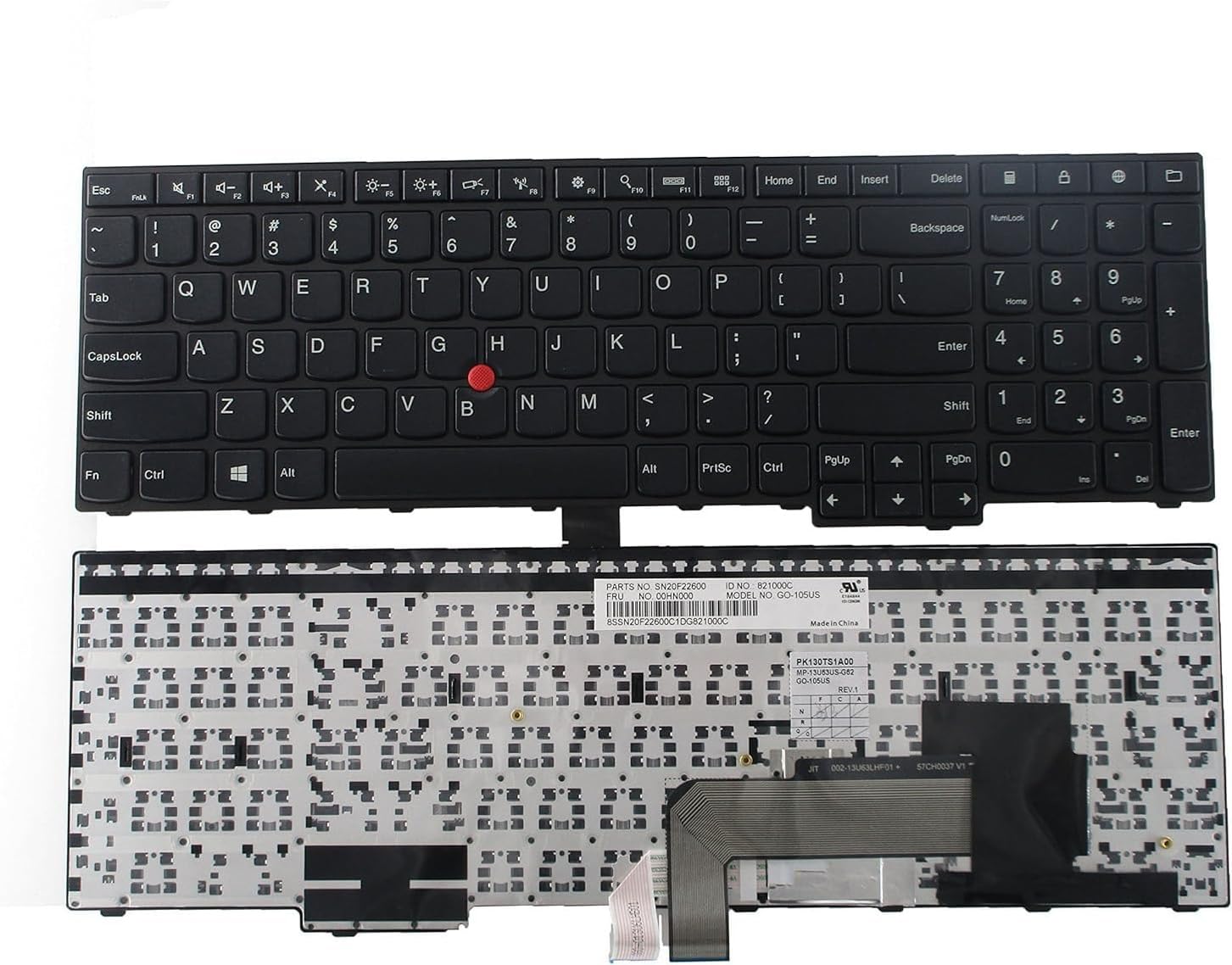 Amazon.com: Teclado de repuesto para portátil Lenovo Thinkpad E550 E550C E555 E555 E560 E565 ...