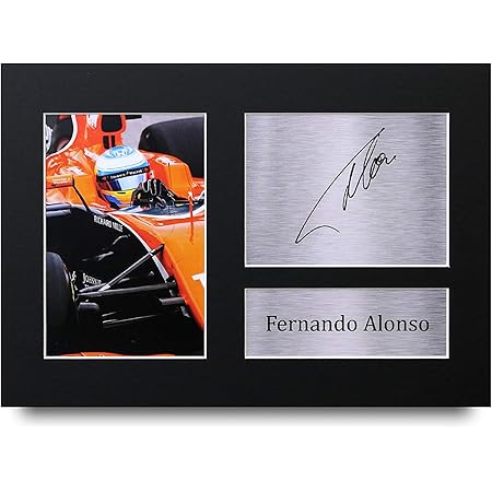 HWC Trading Fernando Alonso Signed A4 Printed Autograph F1 Formula One ...
