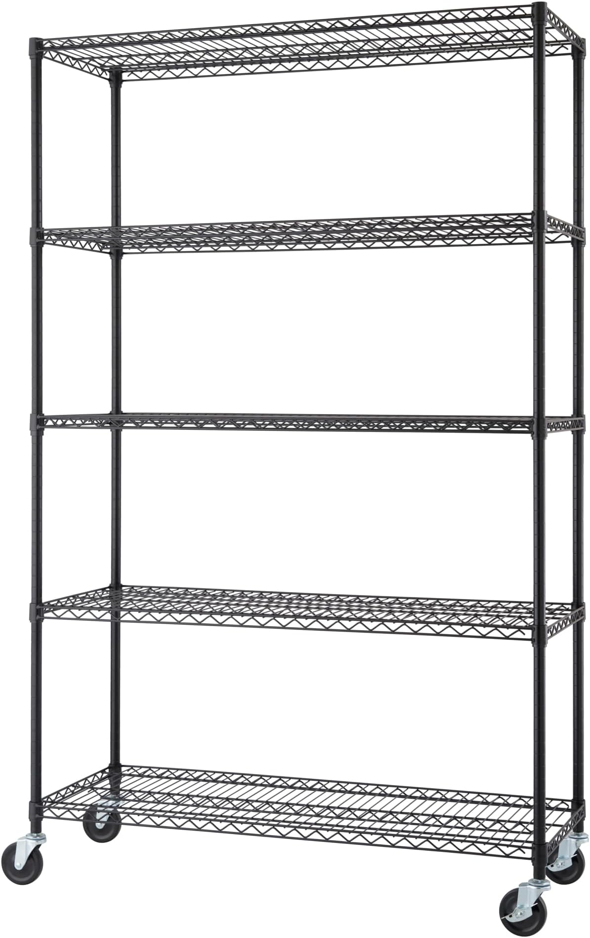 Amazon.com: TRINITY 5-Tier Outdoor Wire Shelving Rack, 48in. x 18in. x ...
