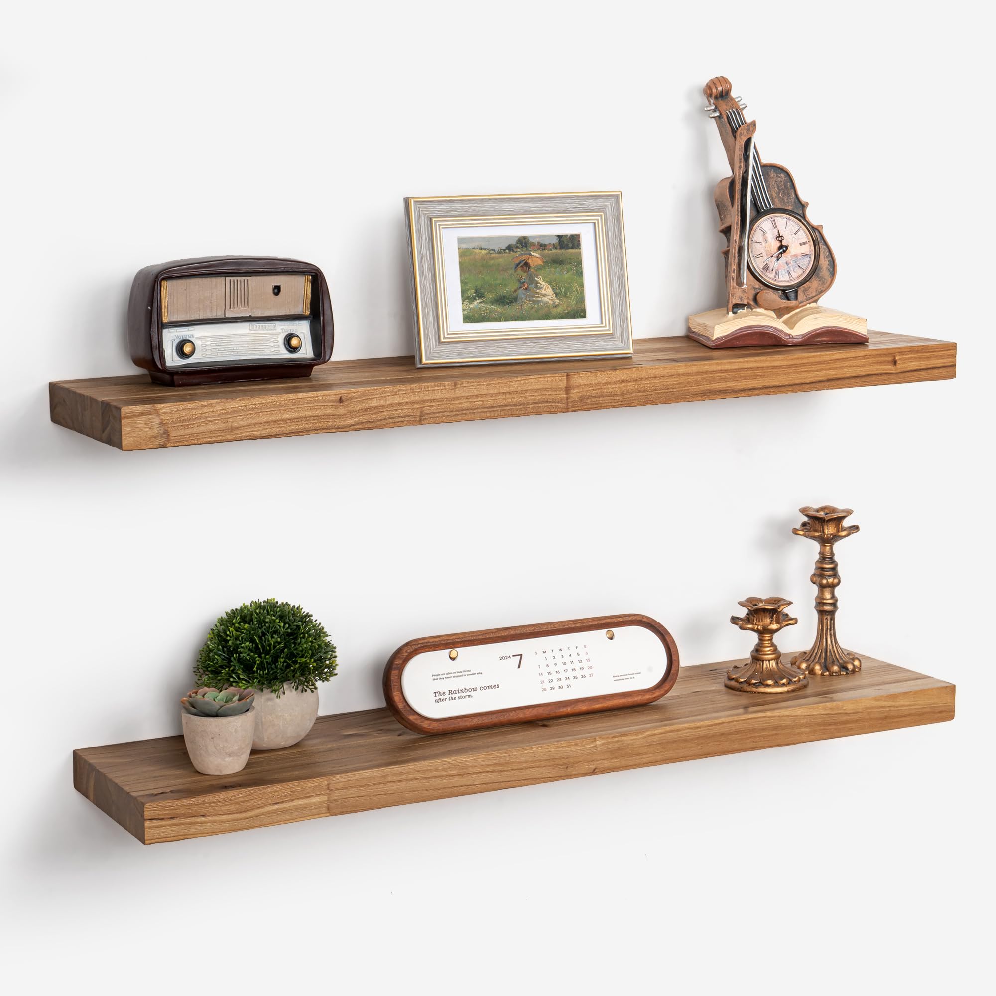 Snapklik.com : Axeman Floating Shelves For Wall - 32W X 8 D Rustic ...