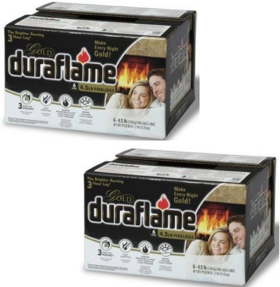 Amazon.com: Duraflame Natural Fire Logs 6 Lb - Case of 9 (Оnе Расk) : Home & Kitchen