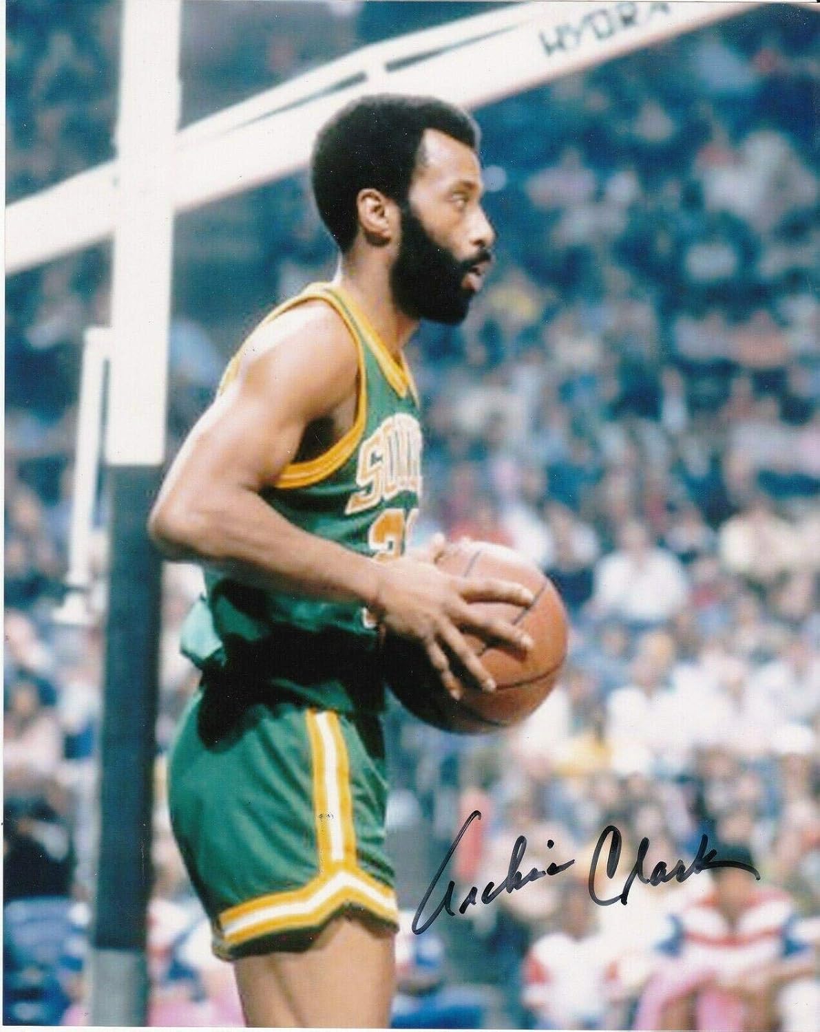 ARCHIE CLARK SEATTLE SUPERSONICS ACTION SIGNED 8x10 - Autographed NBA ...