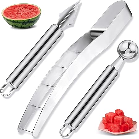 Amazon.com: Choxila Watermelon Cutter Slicer,Stainless Steel Watermelon ...