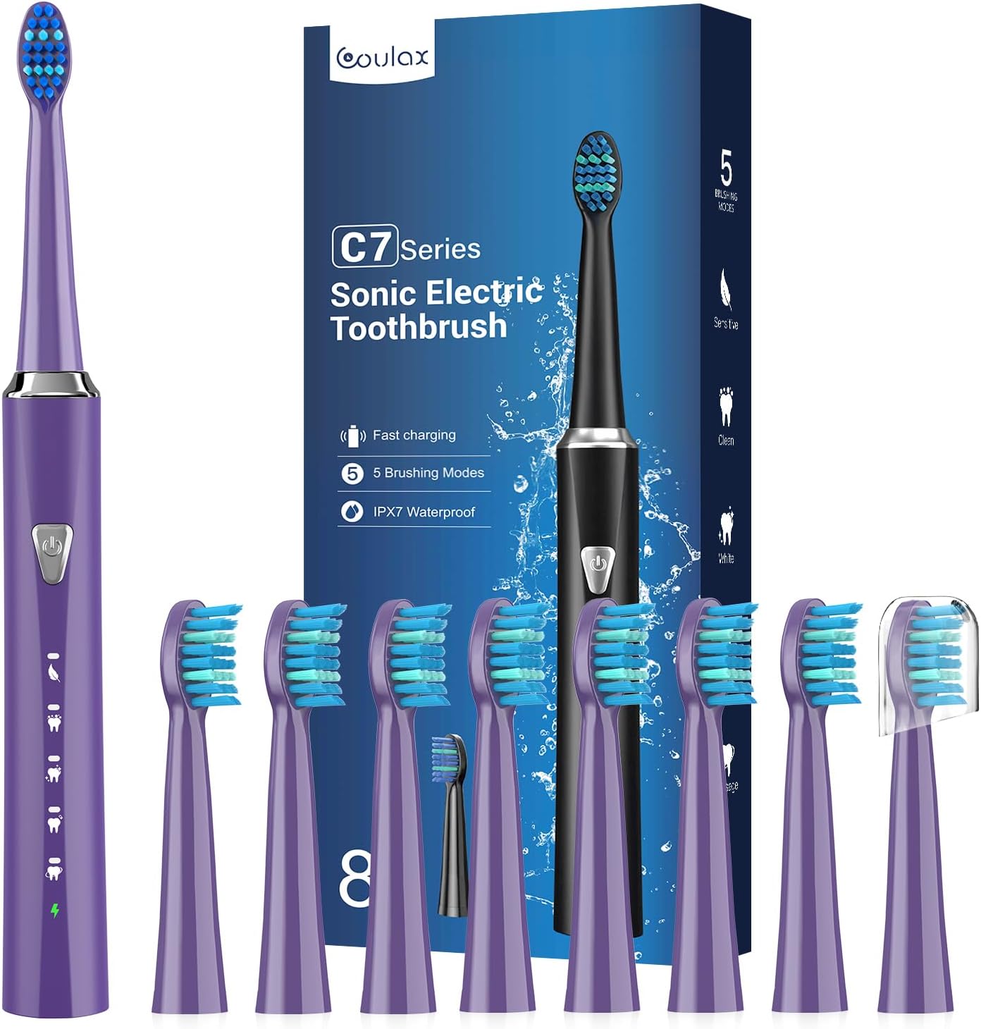 Electric Toothbrush for Adults and Kids - Rechargeable Electric ...