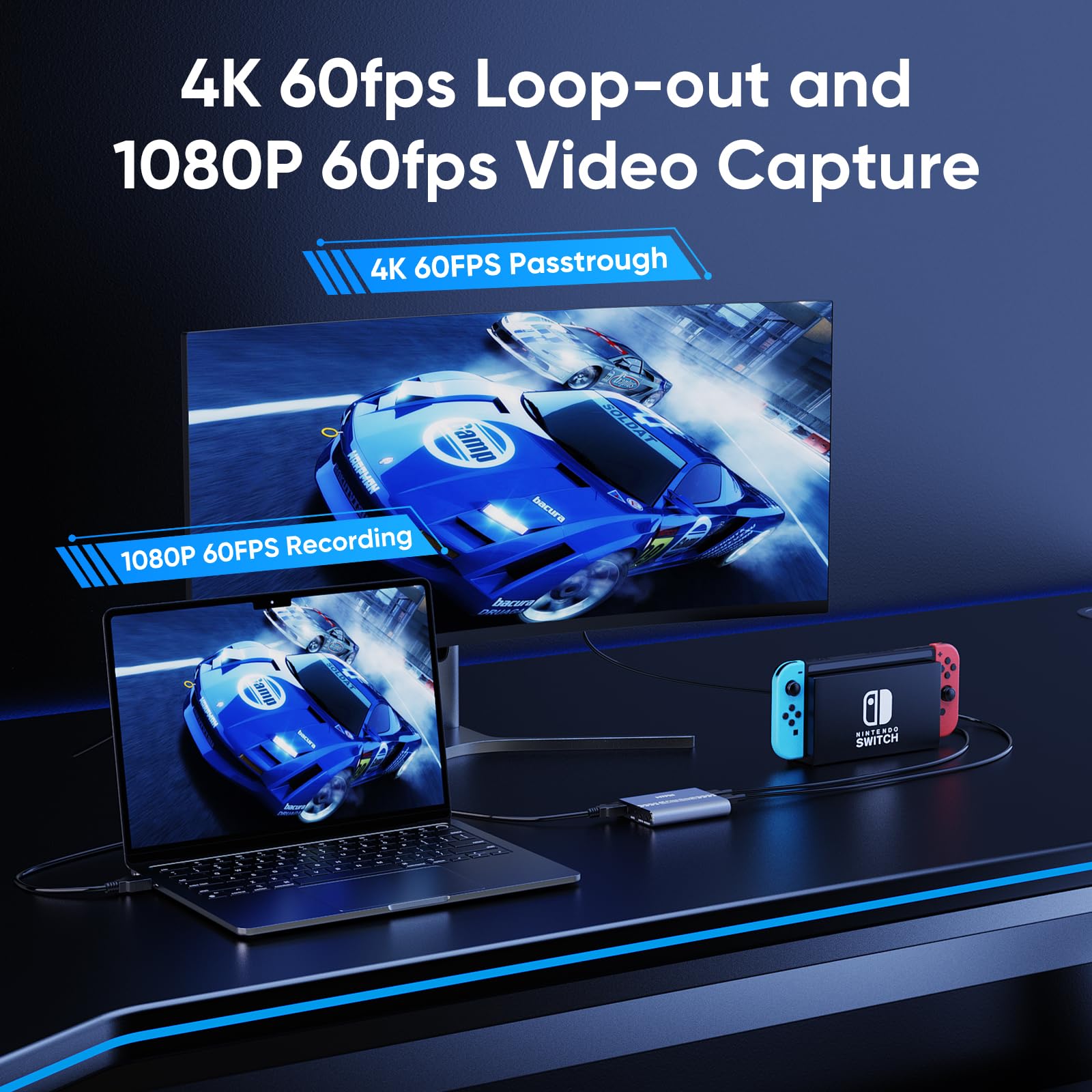 Snapklik.com : 4K 60fps Audio Video HDMI Game Capture, Live Gamer ...