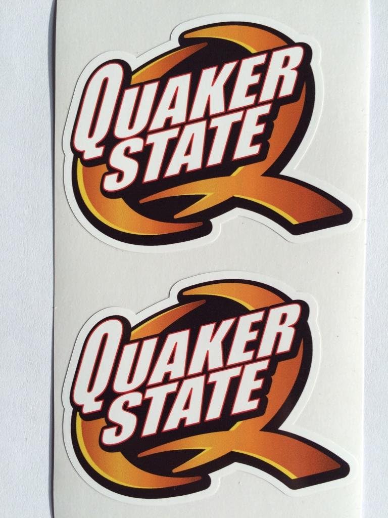 Amazon.com: 2 Quaker State Gold Q 3D Die Cut Decals : Sports & Outdoors