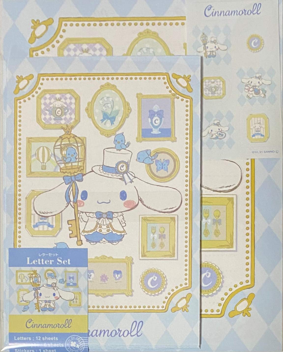 Buy Sanrio Cinnamoroll Letter Set 12 Writing Paper + 6 Envelopes + 7 ...