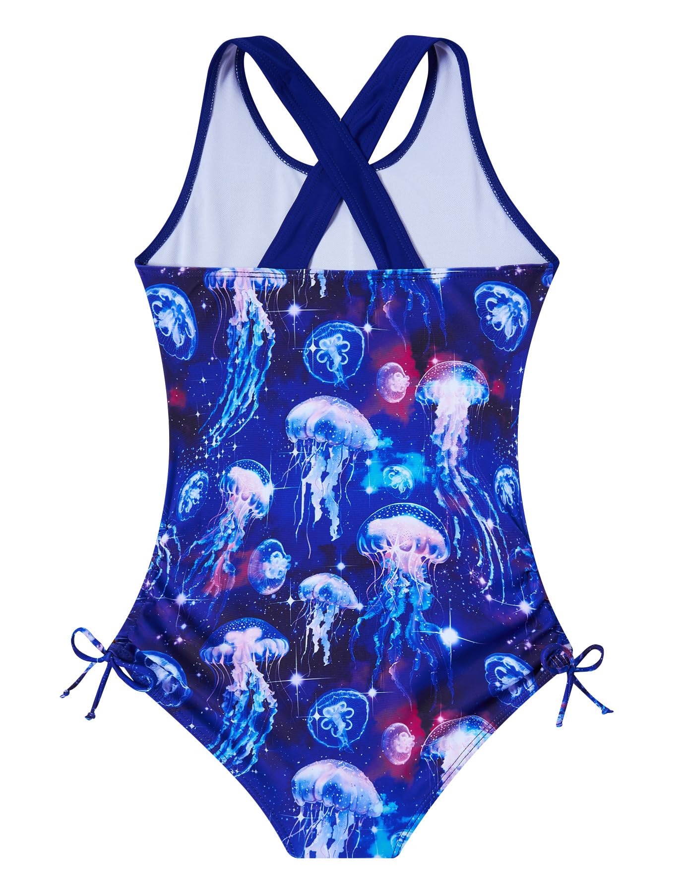 Snapklik.com : Dark Blue Swimsuit For Girls 8-9 Years Sleeveless ...