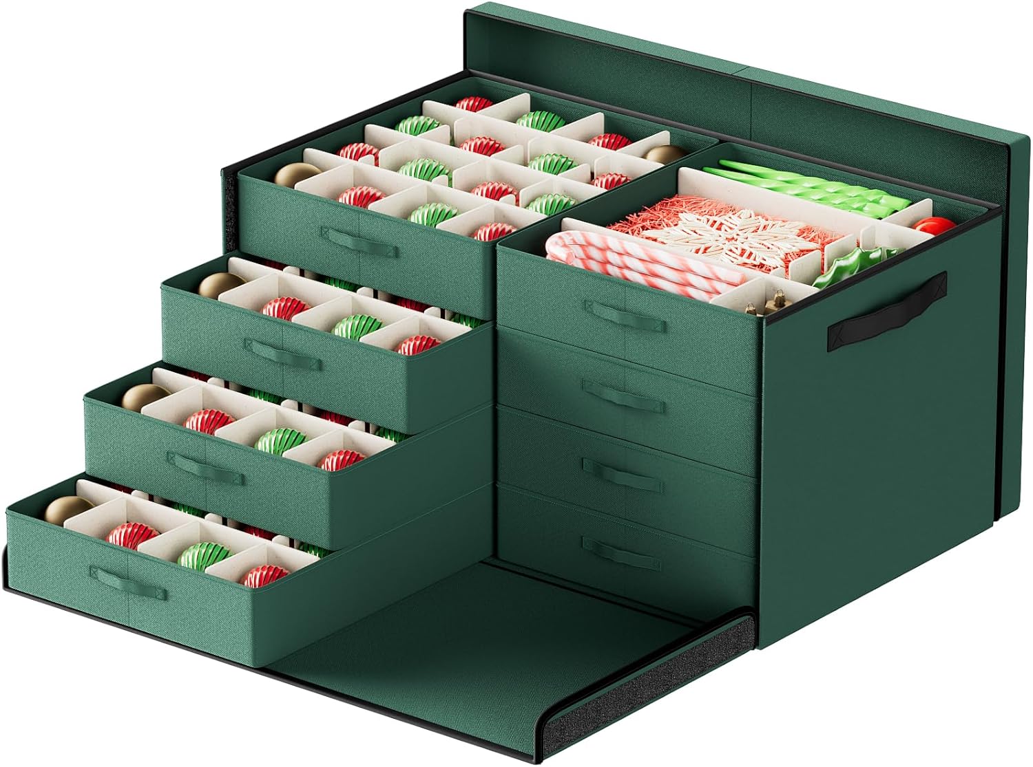 Amazon.com: Coonoor Christmas Ornament Storage - 128-3" Holiday ...